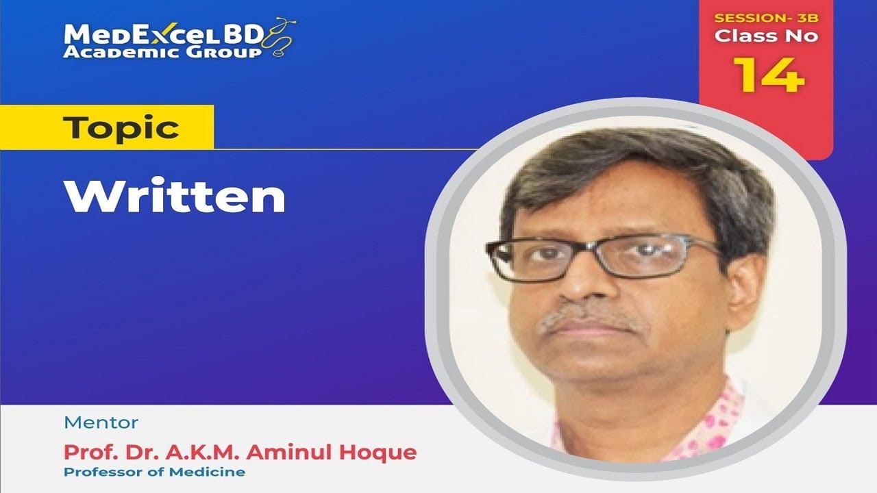 Written by Prof. Dr. A.K.M. Aminul Hoque sir - YouTube