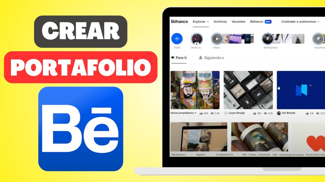 Cómo Crear un PORTAFOLIO en Behance (2025) | Tutorial para ...