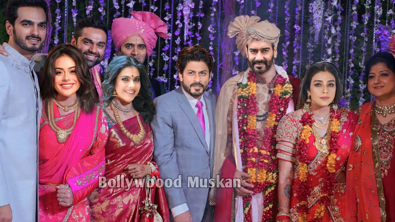 Ajay Devgan Tabu Wedding | Kajol Devgan and Shahrukh Khan attend Ajay ...