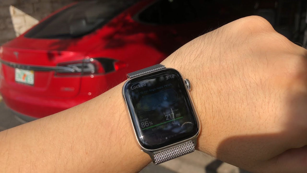 Driving a Tesla via Apple Watch using Siri Shortcuts on the Remote S ...