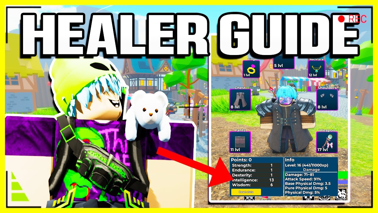 Dungeon Leveling: The Ultimate HEALER Beginner Guide INSANE DAMAGE ...