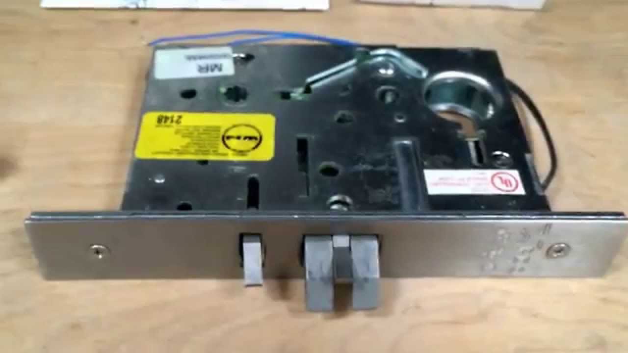 PDQ MR199-26D Electrified Storefront Lock Set - YouTube