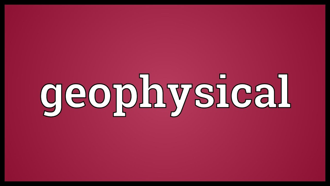 Geophysical Meaning - YouTube