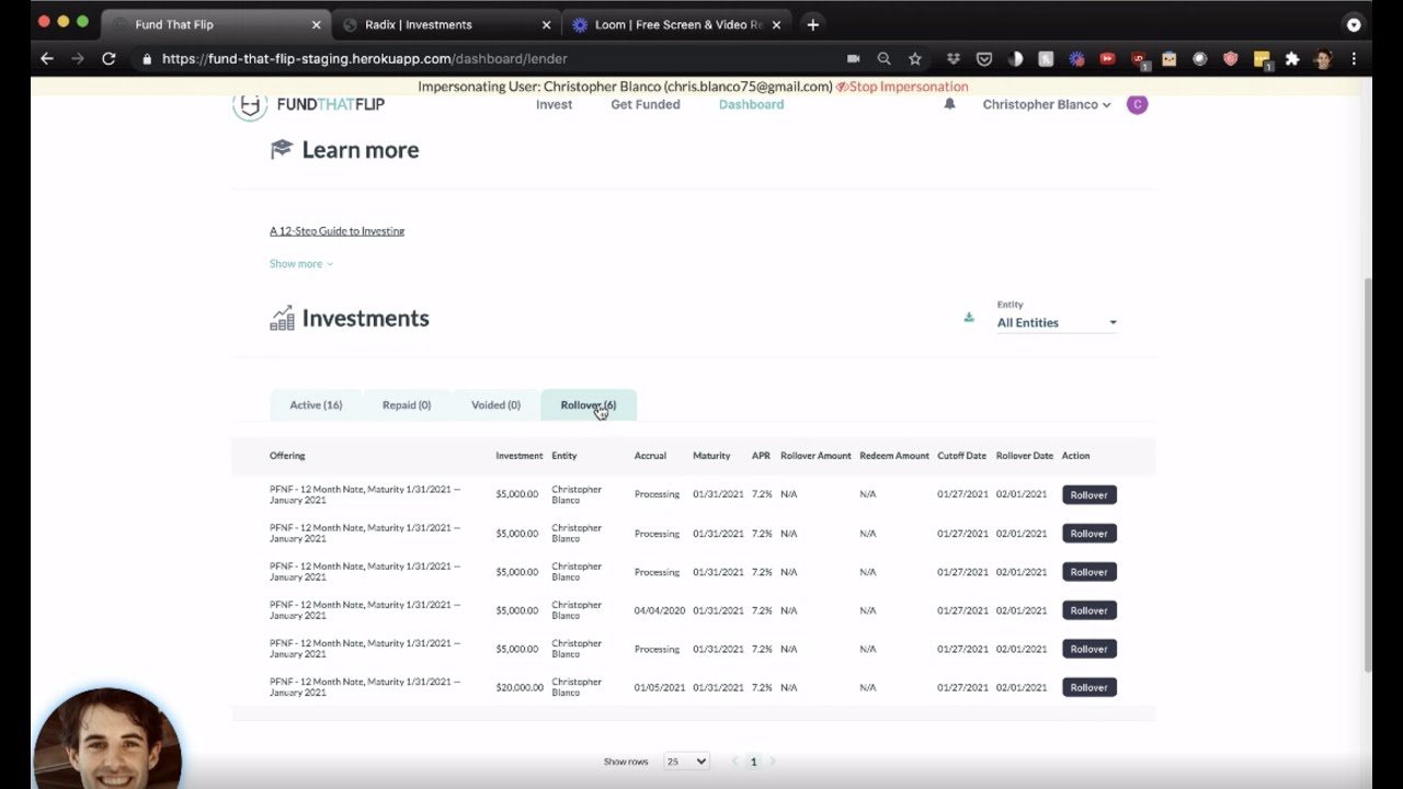 Roll Over Your Principal When Investing with Fund That Flip - YouTube
