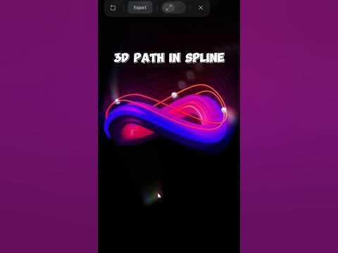 3d path animation in spline. design #uidesign #spline #uxdesign - YouTube
