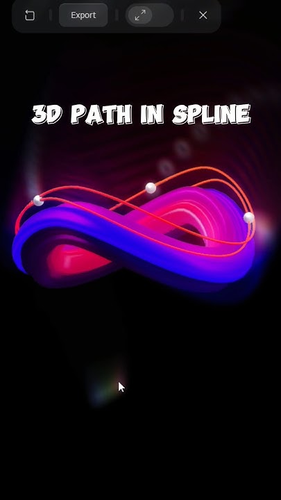 3d path animation in spline. design #uidesign #spline #uxdesign - YouTube