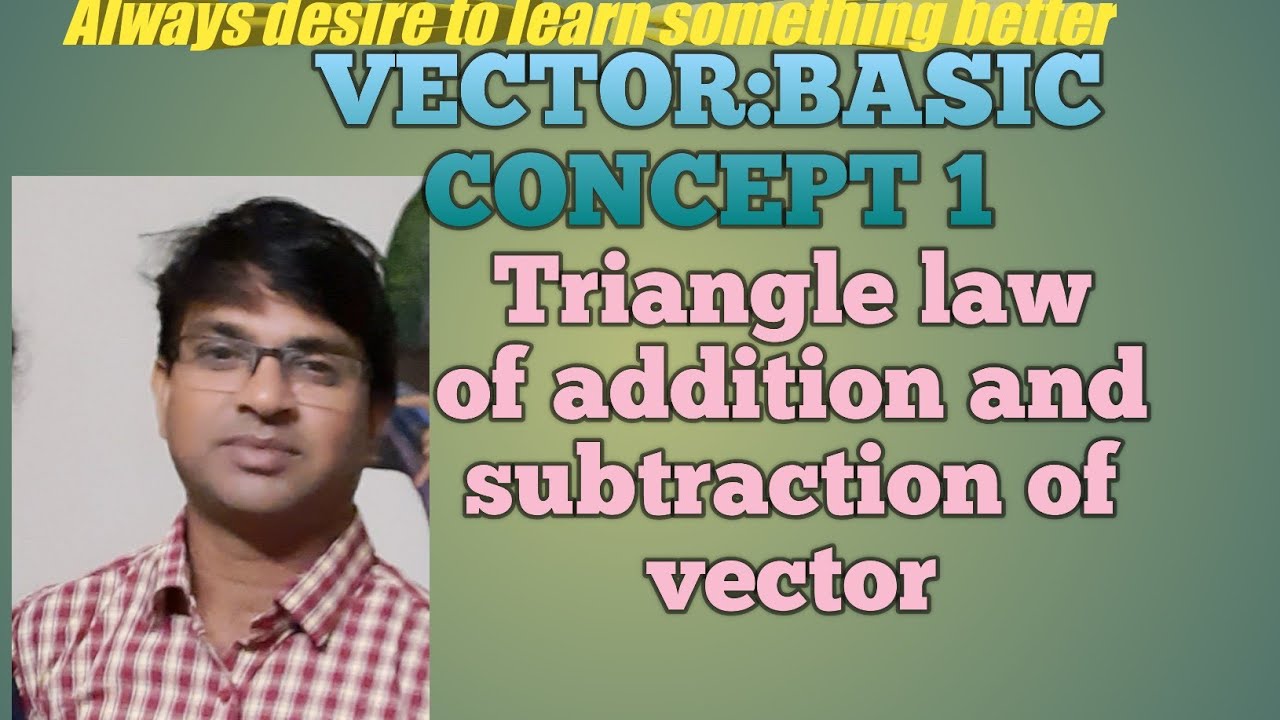 Triangle law of addition and subtraction and parallelogram law of ...