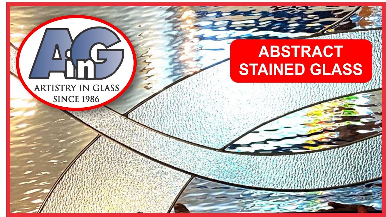 Strengthening a stained glass panel with rebar - YouTube