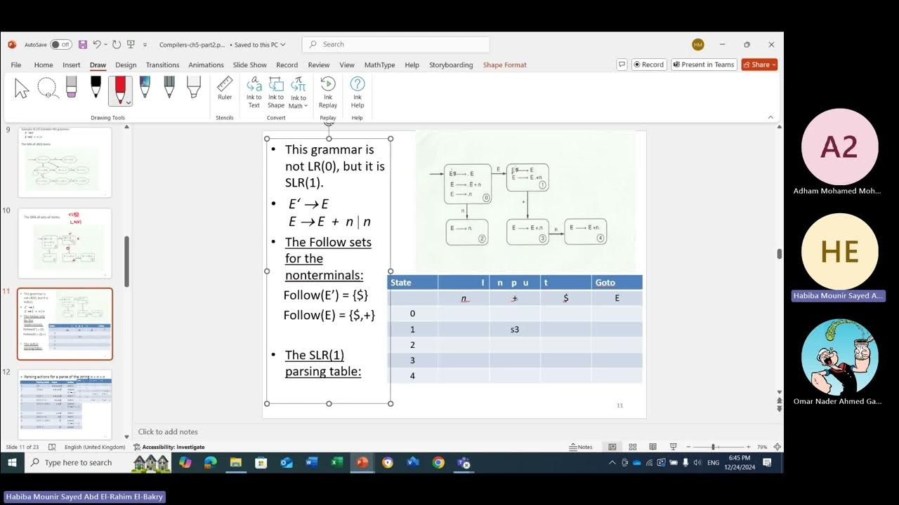Design of Compilers - Tutorial(11) - Eng. Habiba Mounir - Fall '24 - YouTube