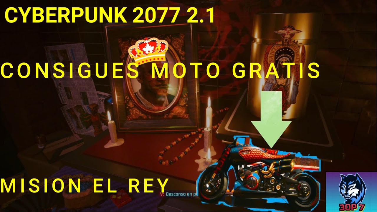 CYBERPUNK 2077||MISION SECUNDARIA EL REY||CONSIGUE LA MOTO DE JACKIE ...