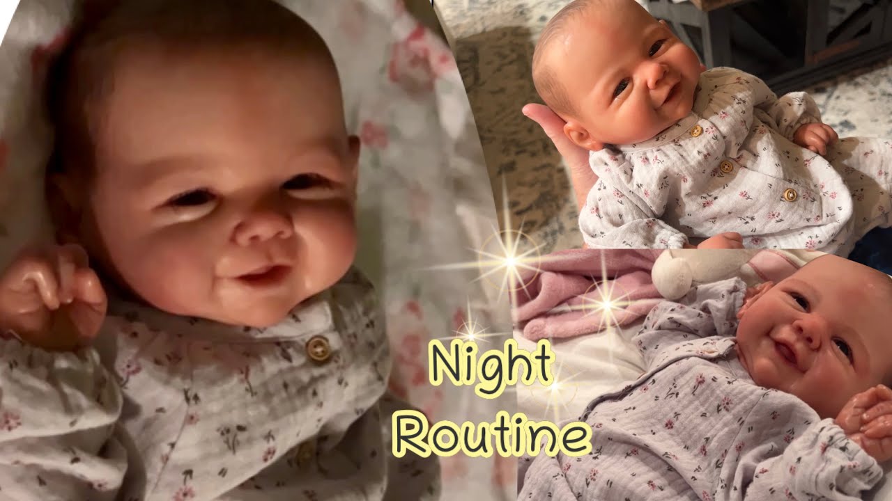 Reborn baby night routine | reborn role play | reborn video - YouTube
