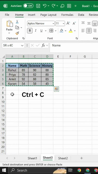 Excel transpose tutorial | excel tips #excel #shortschallenge #sorts - YouTube