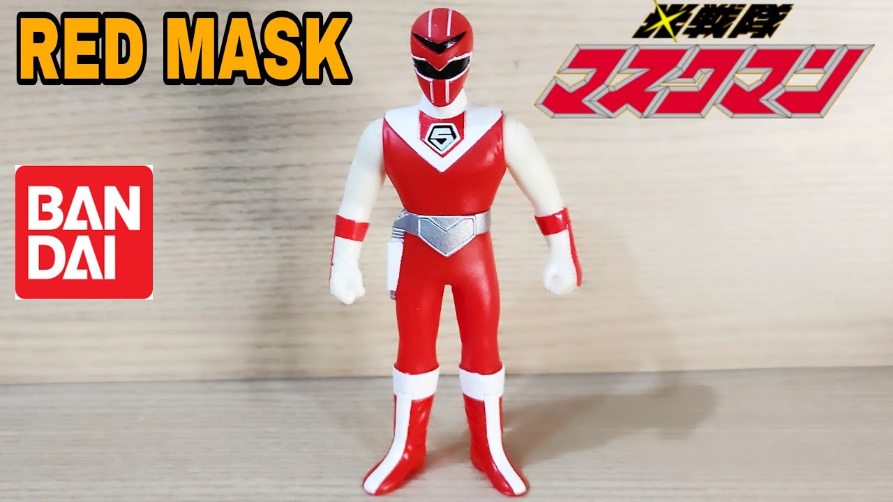 Red Mask Maskman Bandai 2001 Super Sentai/ Fred Toys - YouTube