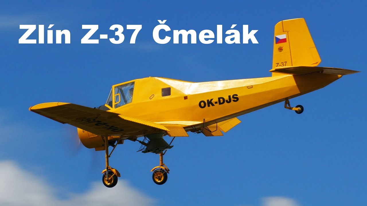 Zlin Z-37 Cmelak | scale RC airplane | 4K | 2021 - YouTube