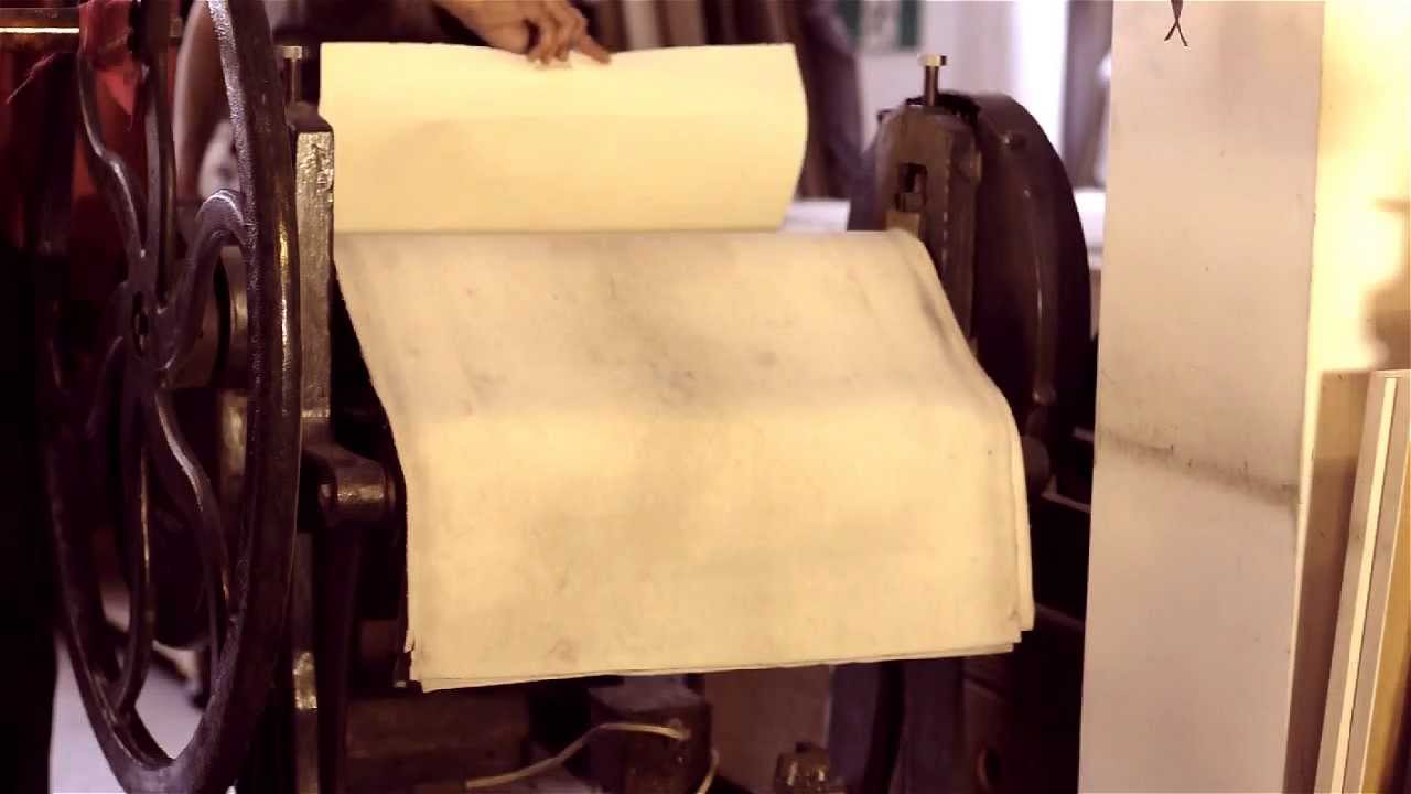 Printmaker Trevor Price working alongside master printer Sanju Mathew ...