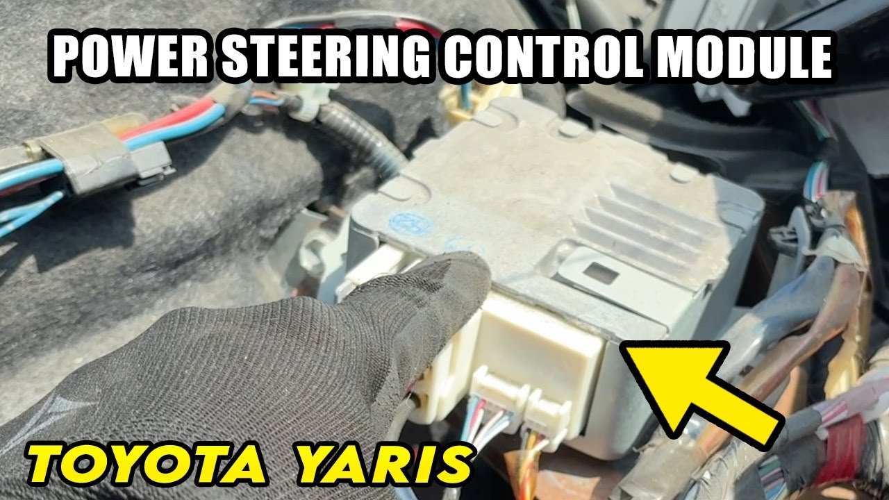 2007-2011 Toyota Yaris Power Steering Module (EPS) Removal - YouTube