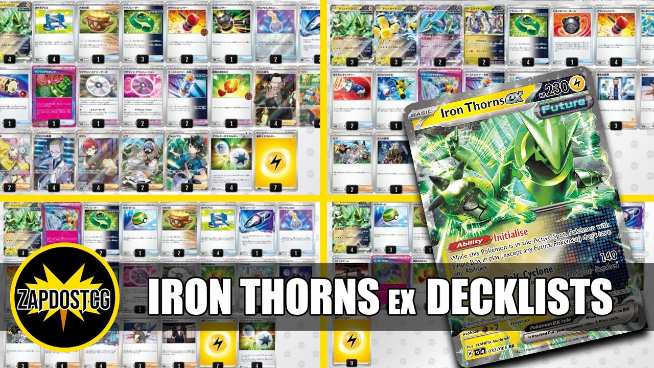 20 Iron Thorns ex Decklists - Twilight Masquerade (PokemonTCG) - YouTube