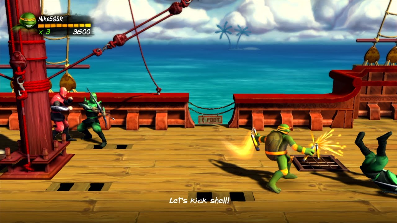 PS3 TMNT: Turtles in Time Re-Shelled - Atomos Ninja V capture - YouTube