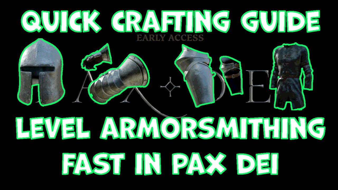 How to Level Armorsmithing FAST in Pax Dei! - YouTube