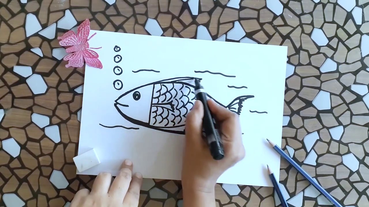 Easy to Draw Pictures with Alphabet "F" | Art for Kids | Beginner Level ...