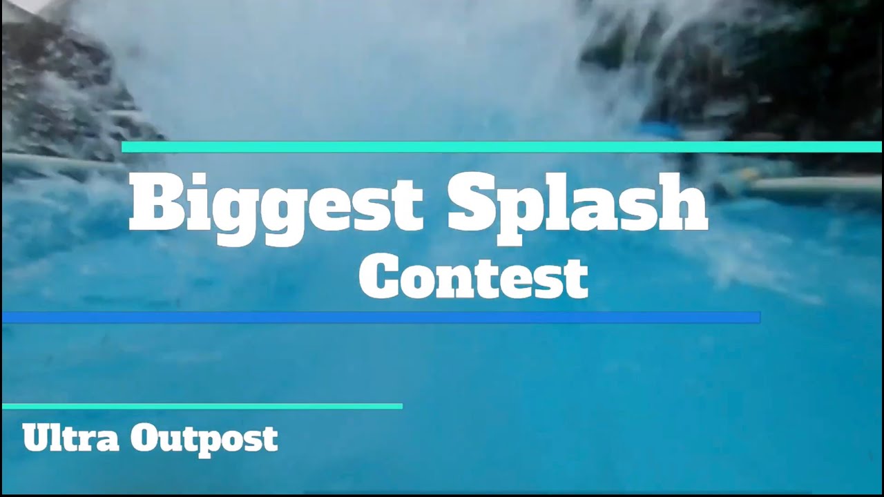 Biggest Splash Competition - YouTube