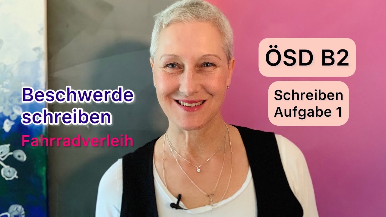 ÖSD Zertifikat B2 | Schreiben 1 | Beschwerde über Fahrradverleih ...