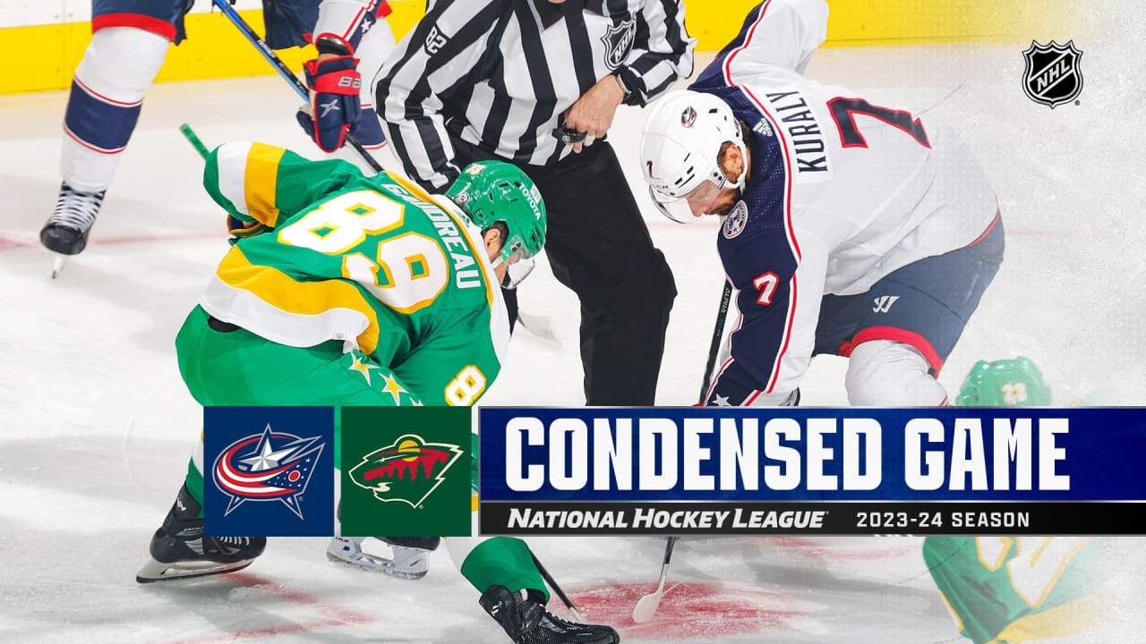 Columbus Blue Jackets vs Minnesota Wild - Oct 21, 2023 HIGHLIGHTS - YouTube