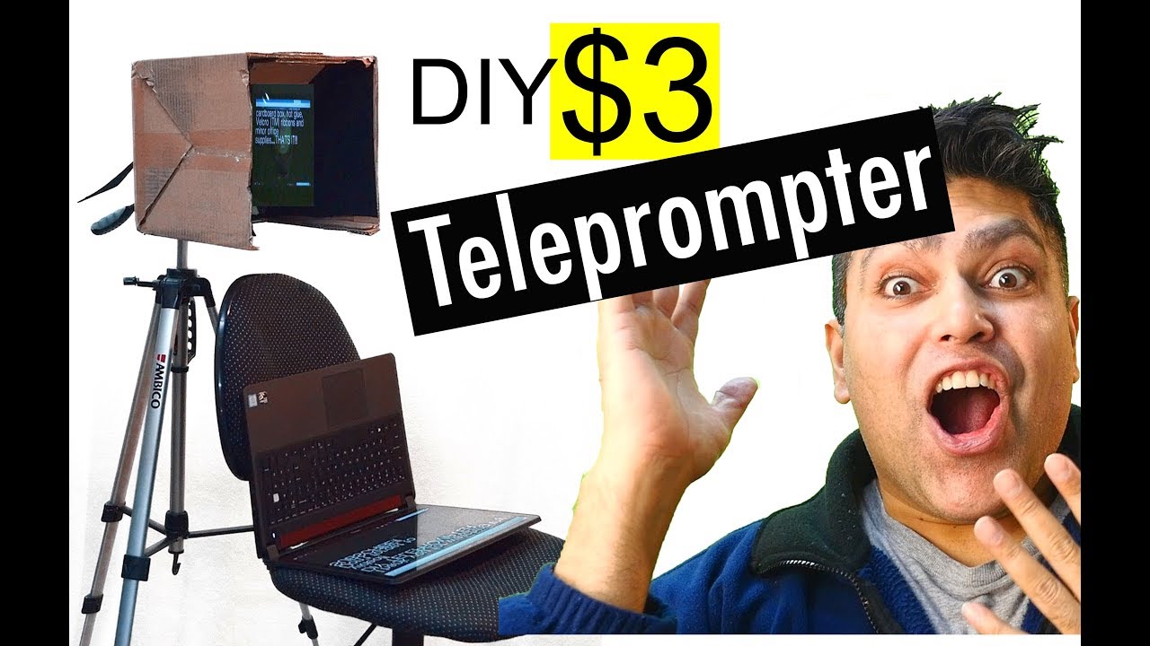 DIY $3 Teleprompter | DIY Teleprompter - YouTube