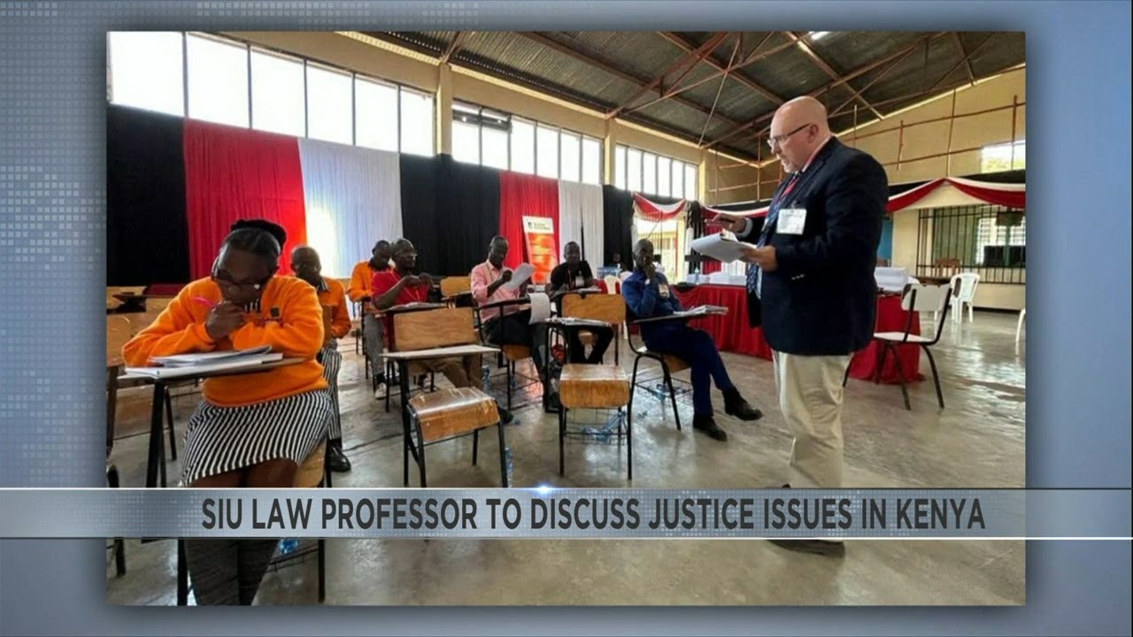 SIU professor travels to Kenya to discuss justice issues - YouTube
