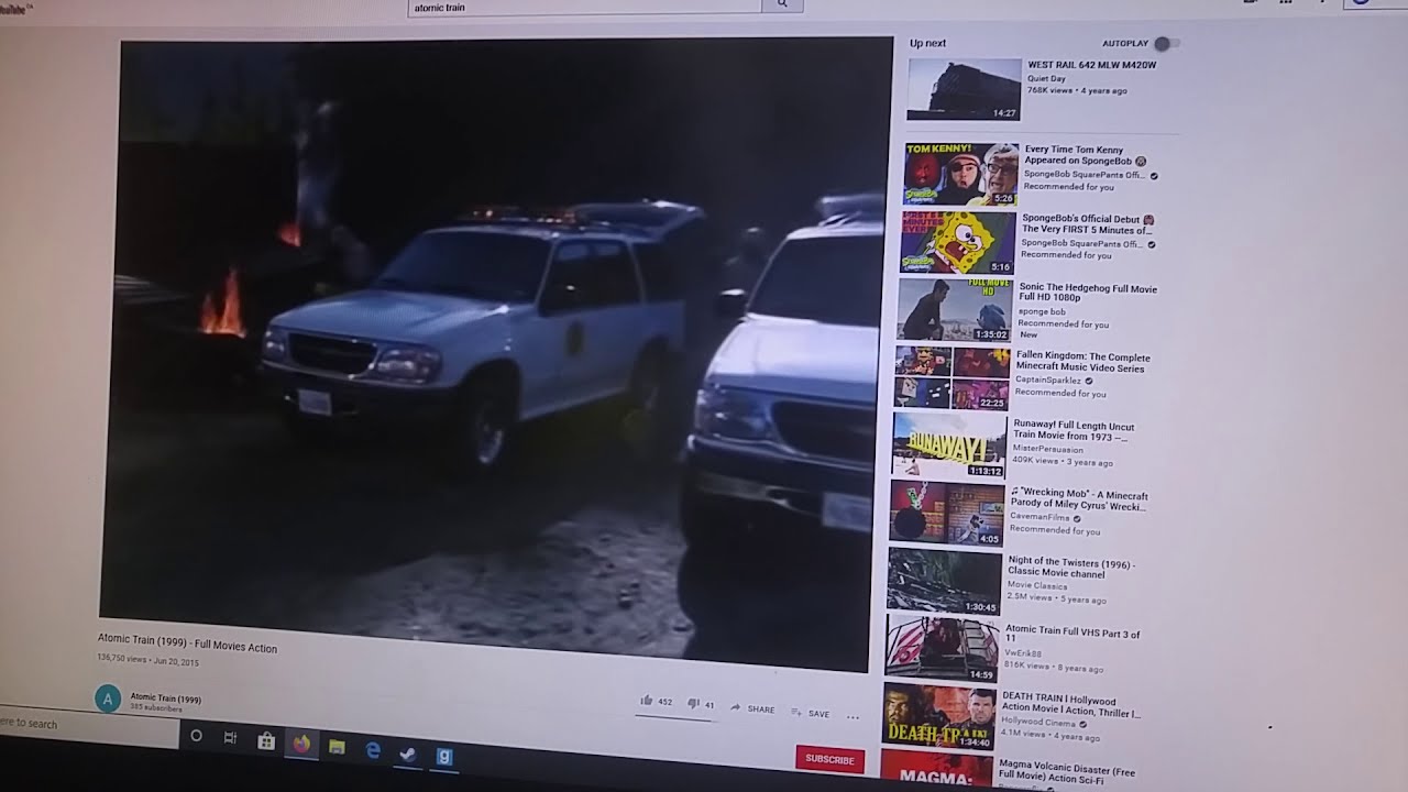 My copy the train crash from atomic train from 1999 - YouTube
