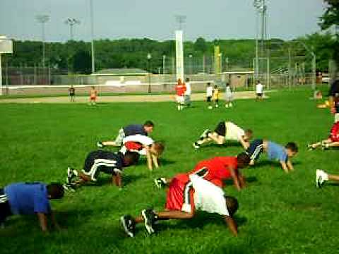 Nathan at Pee Wee Football Practice 4 - YouTube