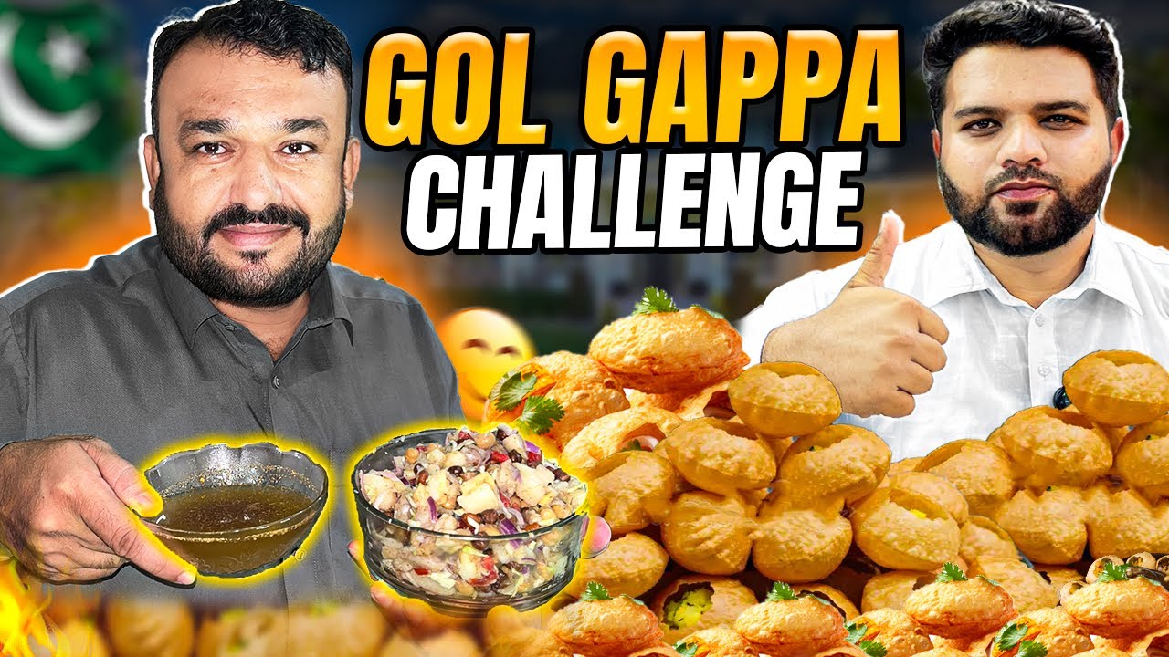 Gol Gappy Challenge |Chaat with spicy paani puri| |masood and waseem ...