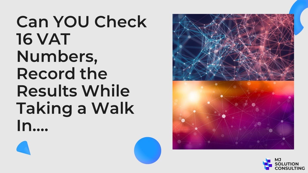 Using RPA to Check VAT Numbers on VIES - YouTube