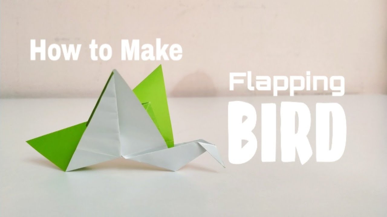 How to Make Origami Flapping Bird Easy - YouTube