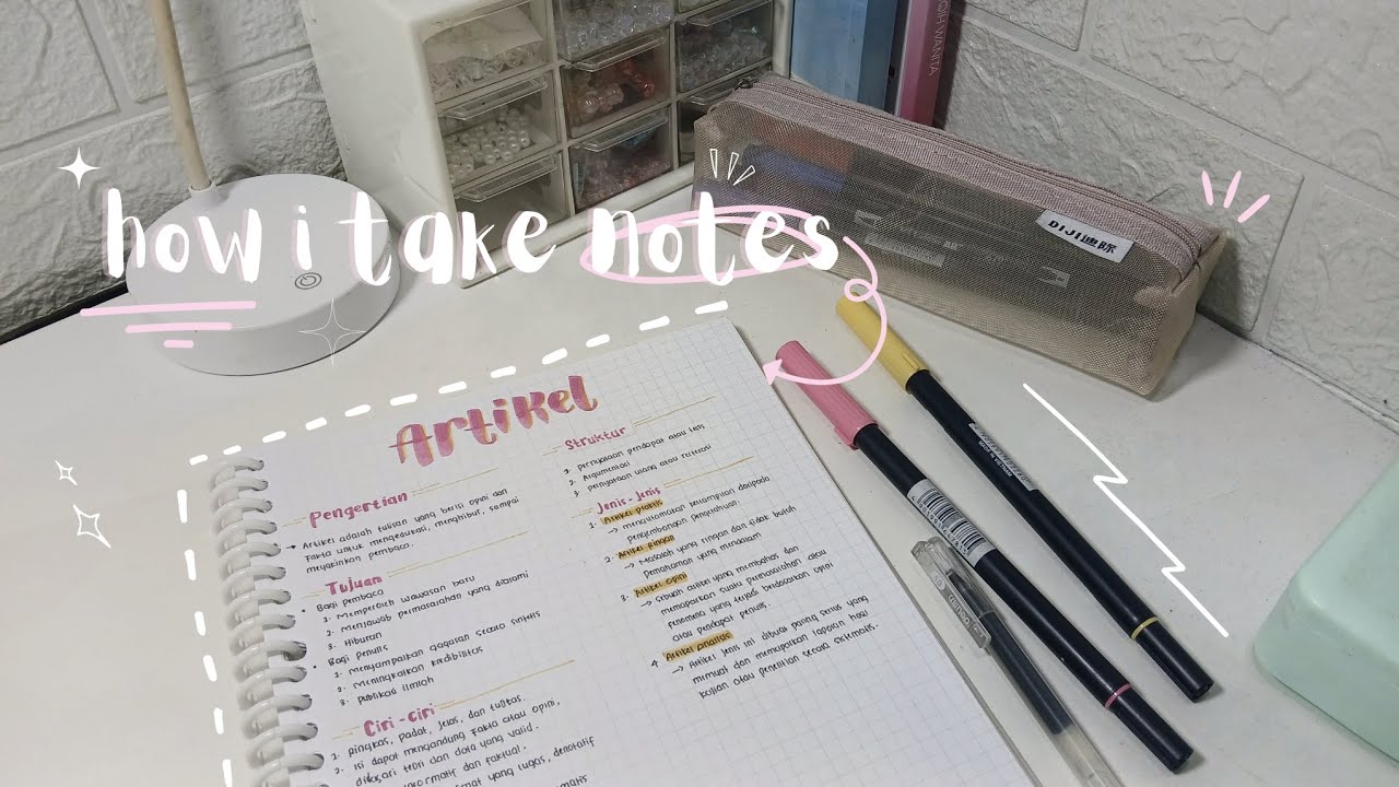 How I Take Notes || Study Time - YouTube