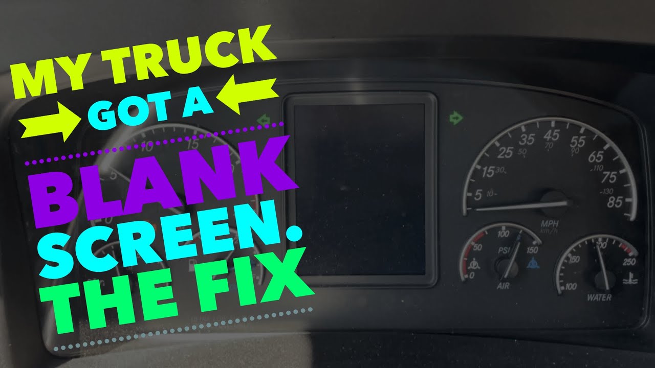 Fixing New Freightliner Cascadia Truck Blank Screen Problem | Check ...