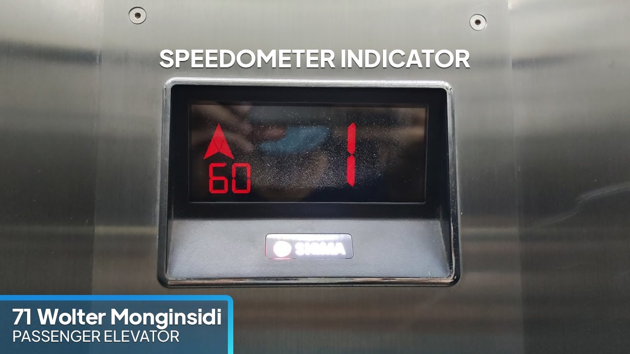 Sigma Elevator with SPEEDOMETER Indicator - 71 Wolter Monginsidi ...