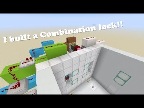 I Built a Color Combination Lock - Minecraft 'Redstone' - YouTube