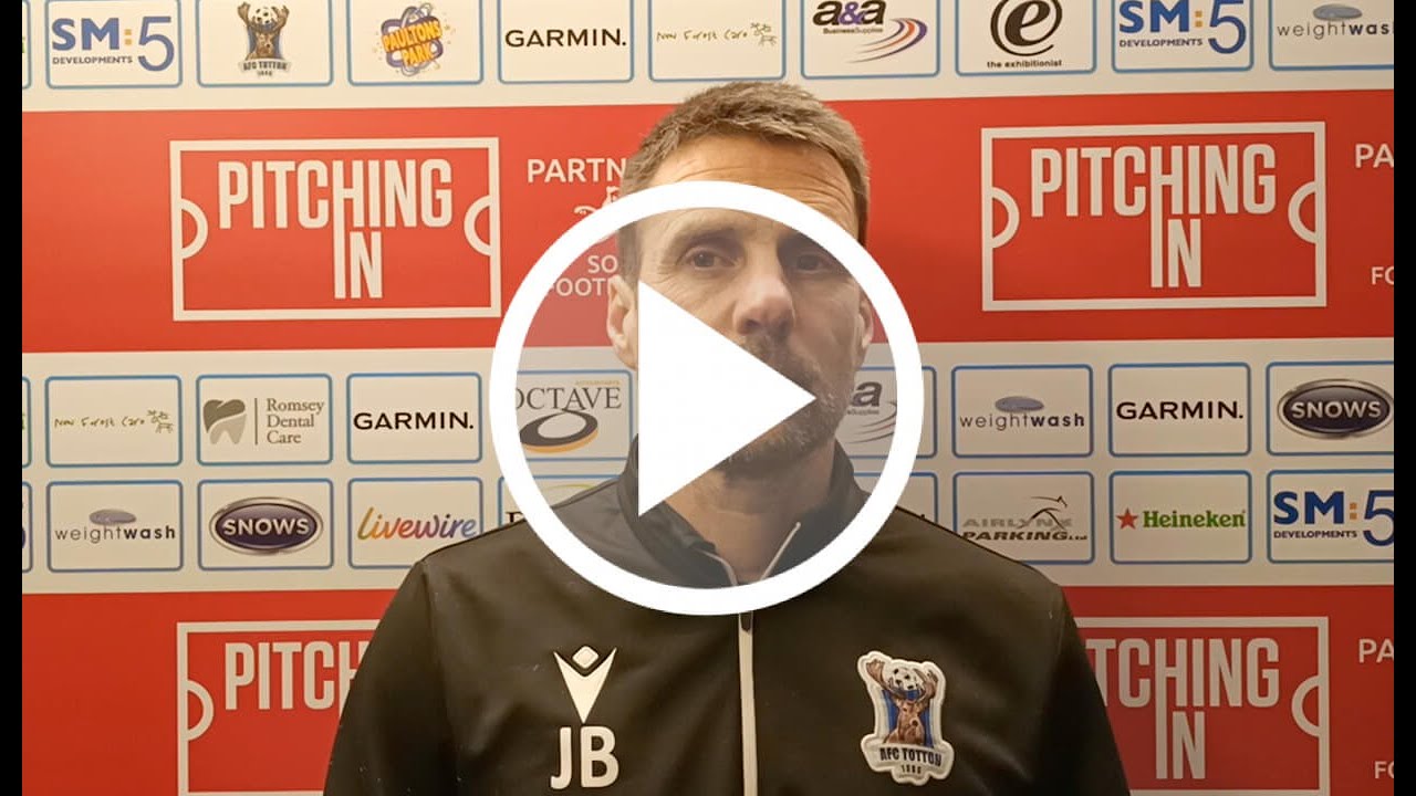Jimmy Ball Post-Match | AFC Totton 3-1 Folland Sports | SDFA So'ton ...