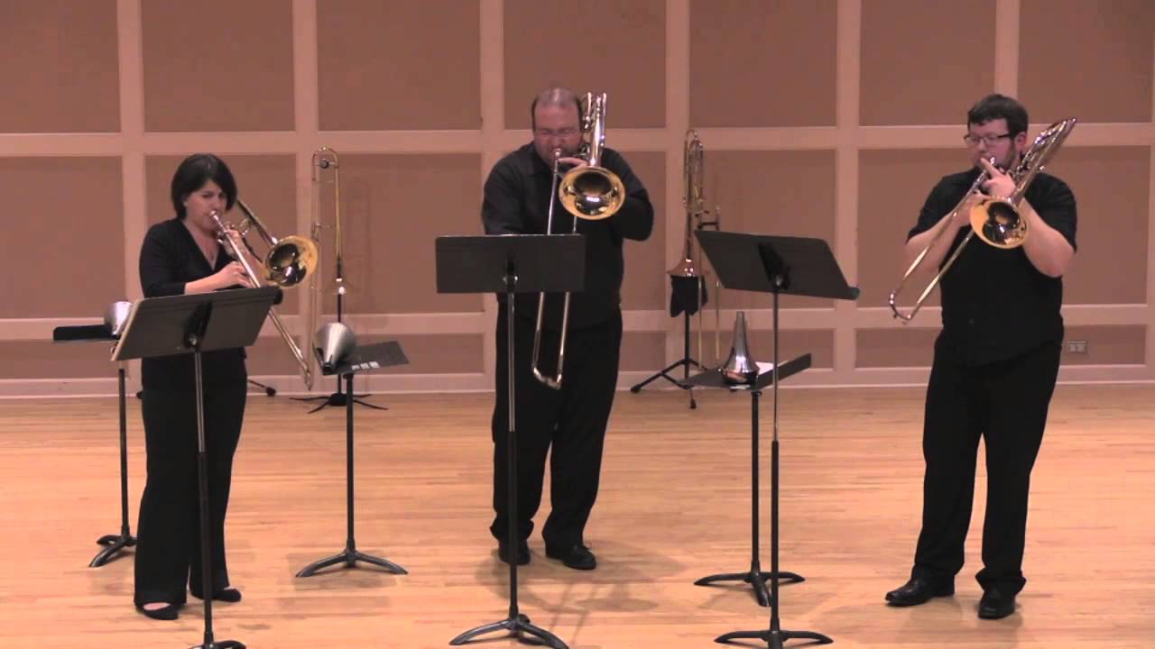 Trombone à Trois Trio from Sonata No 2, BMV 1015 Bach arr Sauer - YouTube