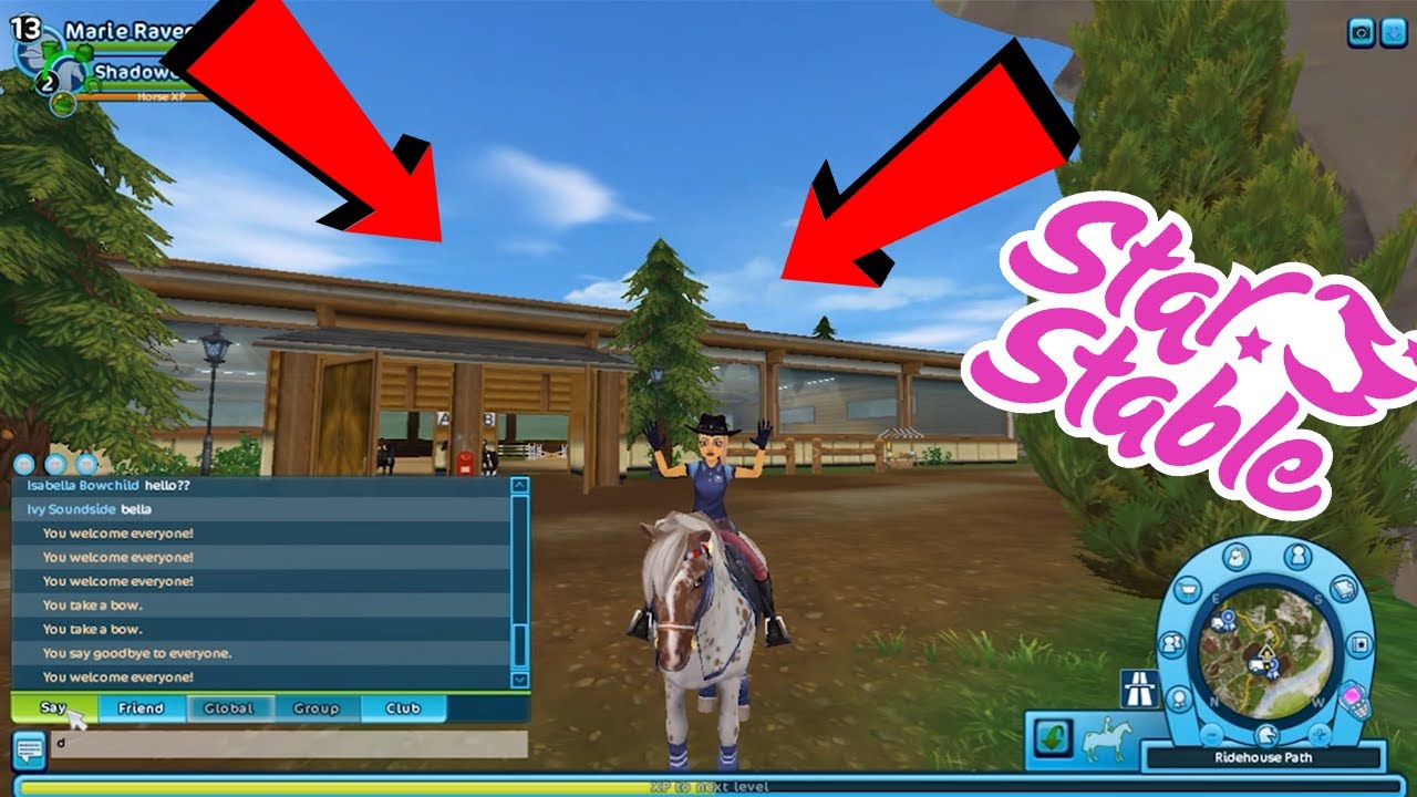 Star Stable - How to get on top of the Riding Arena roof! - YouTube