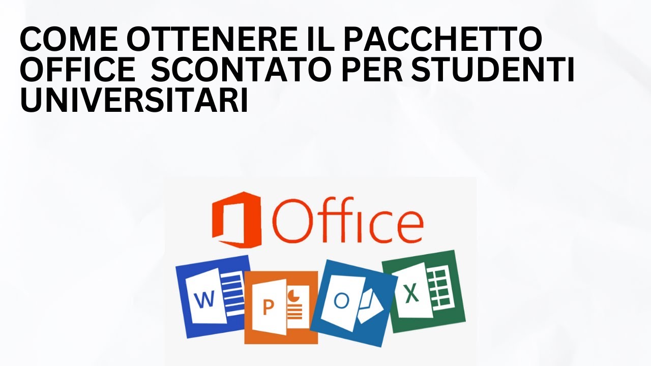 TUTORIAL: COME OTTENERE IL PACCHETTO OFFICE CON LO SCONTO PER STUDENTI ...