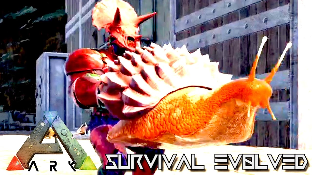 ARK SURVIVAL EVOLVED - NEW ACHATINA TAMING & MEGALOSAURUS HUNT ...