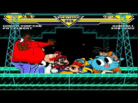 Team Homer Simpson VS Team Gumball Wallterson MUGEN ¡¡battle¡¡ Request ...
