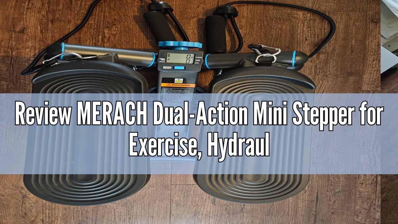 Review MERACH Dual-Action Mini Stepper for Exercise, Hydraulic Stepper ...