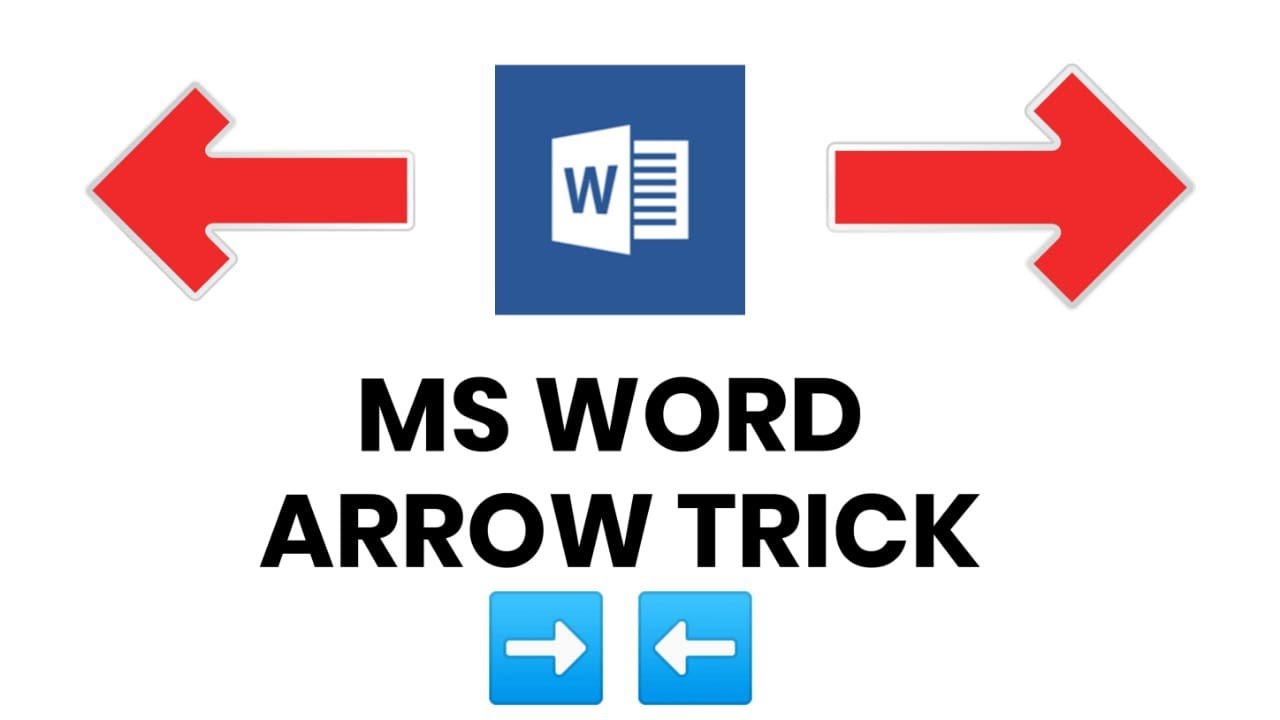 Arrow Trick In Ms-word, Create Arrow In Ms-word - Youtube