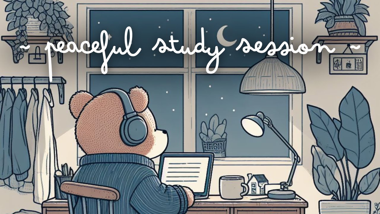 Peaceful Study Session 🐻 Lofi Bears 🐻 Serene Lofi Chillhop Mix - YouTube