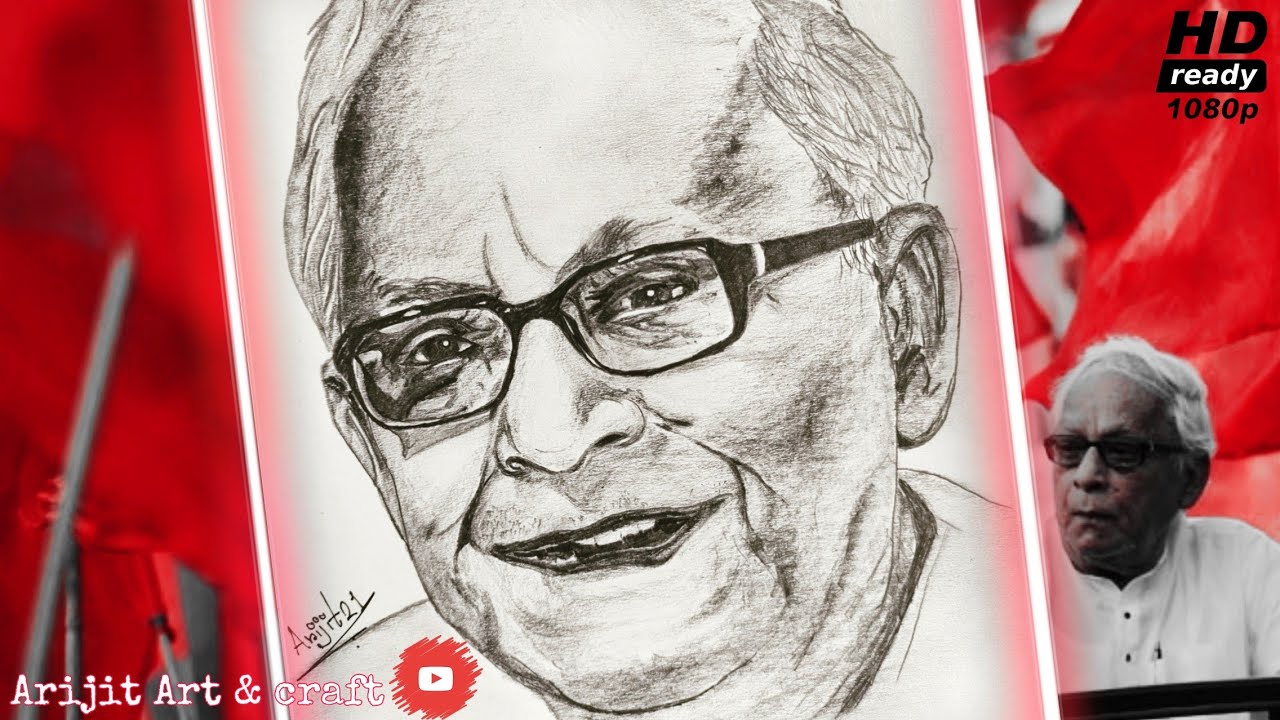 How to draw realistic portraits with pencil for beginners | Buddhadeb ...