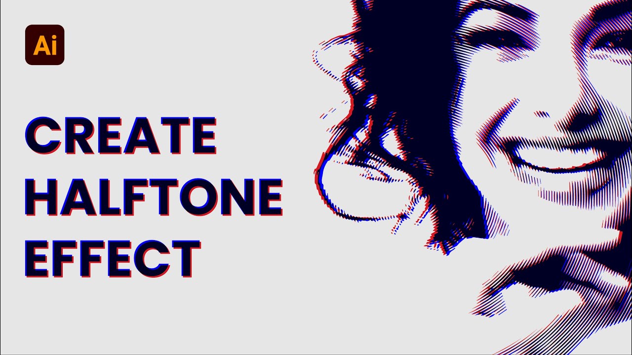 How to Create Halftone Effect | Adobe Illustrator - YouTube