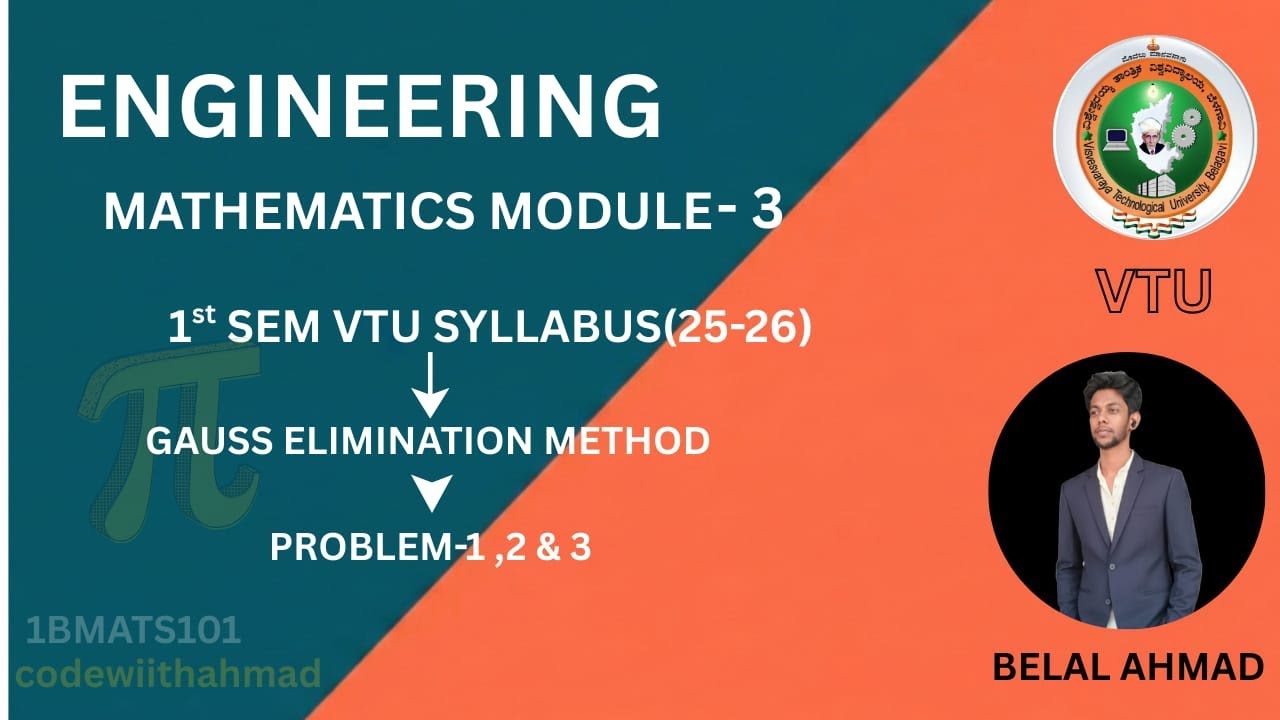 VTU Engineering Mathematics||M-1||1BMATS101||Module-3||Problem-1,2 & 3 ...